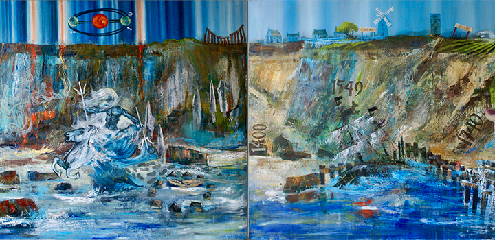 Climate change mural now on display at Norwich City Hall in historic ...